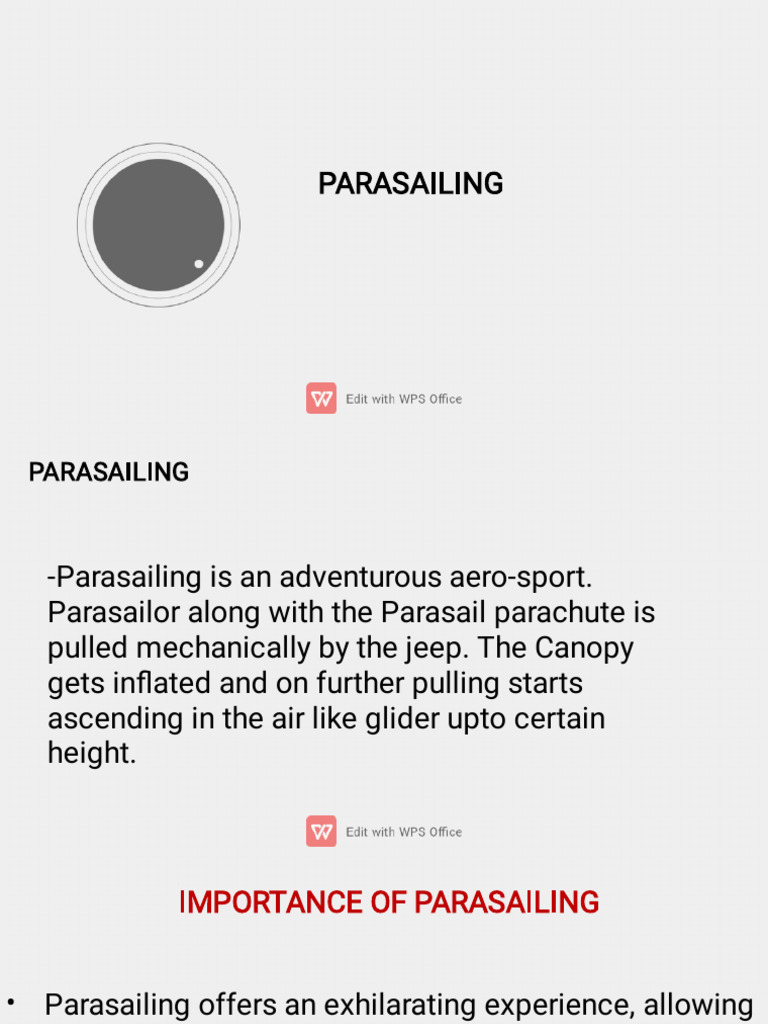 PARASAILING WPS Office | PDF