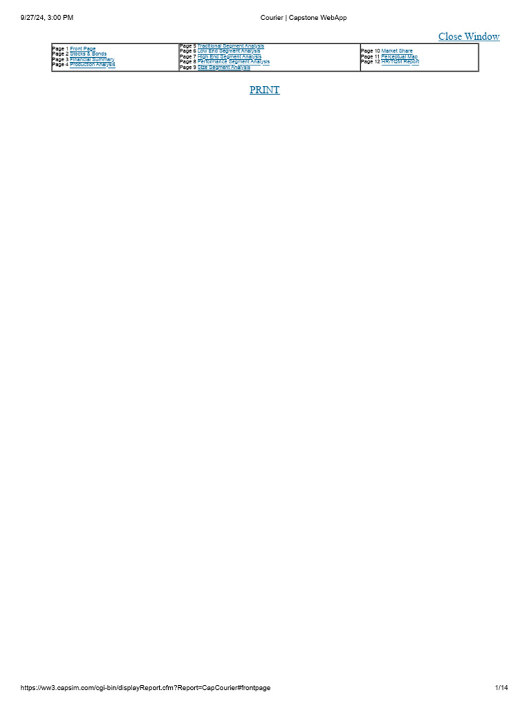 Capstone Simulation Demo Round 2 | PDF