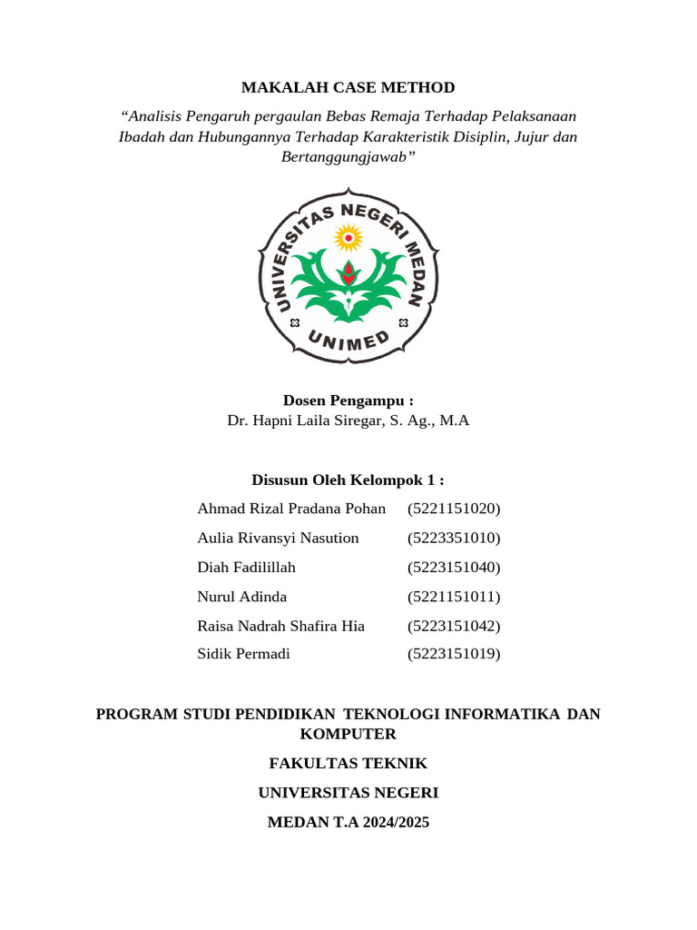 Case-Method Pai Kelompok 1 | PDF