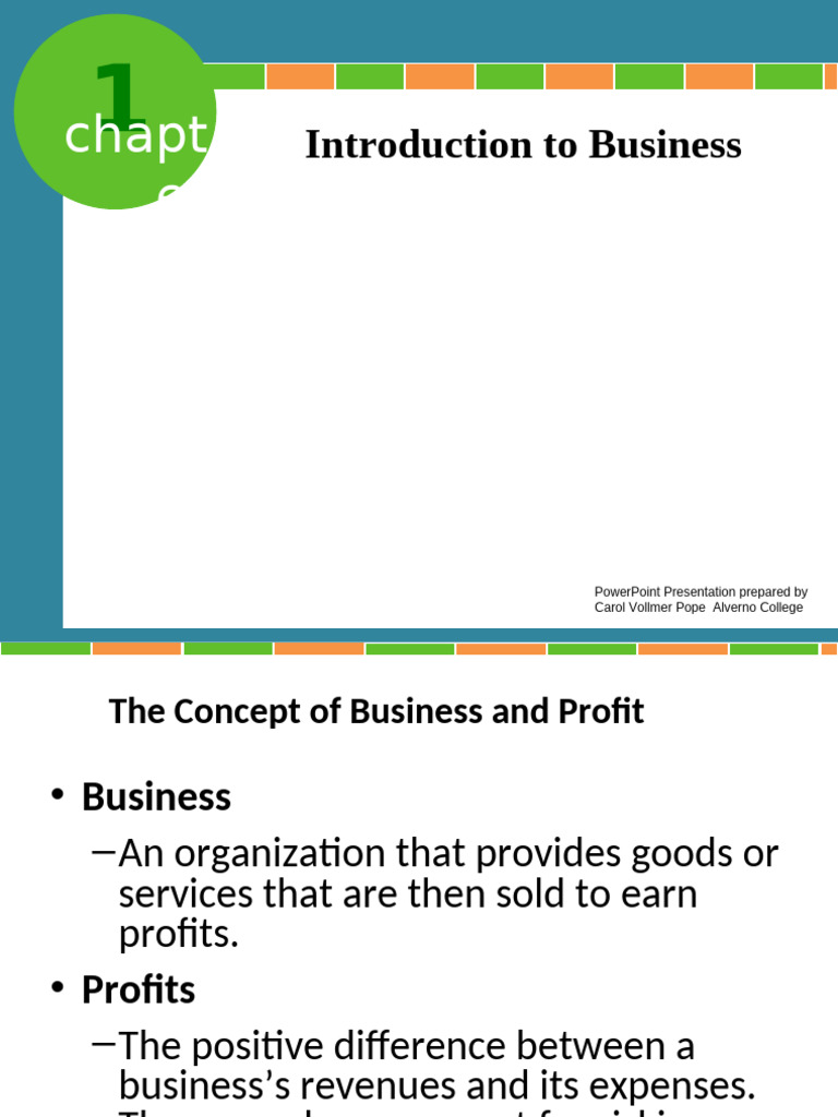 Lecture 1 Introduction To Business | PDF