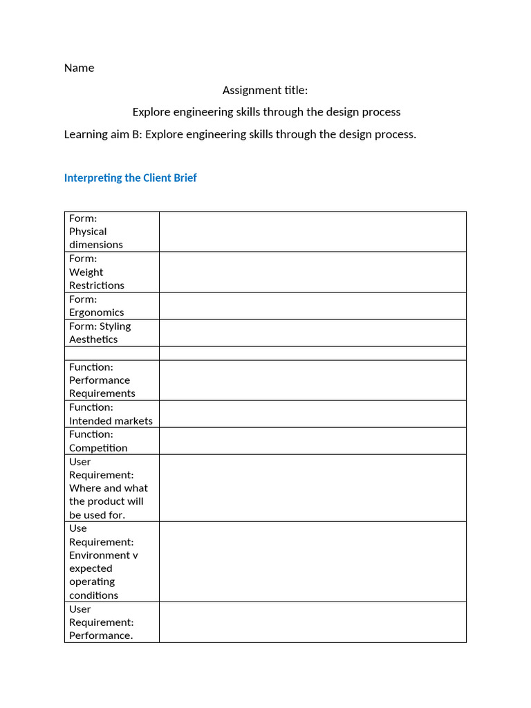 Component 1 - LAB - Assignment Template | PDF