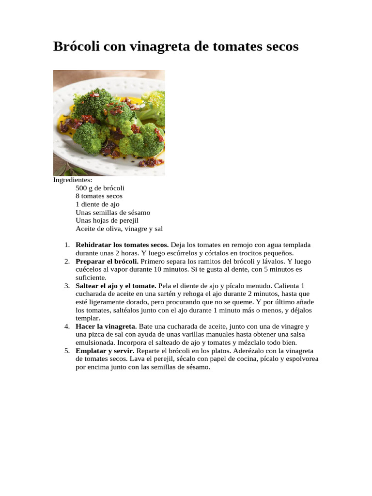 Recetas 1 | PDF | Vinagreta | Panes