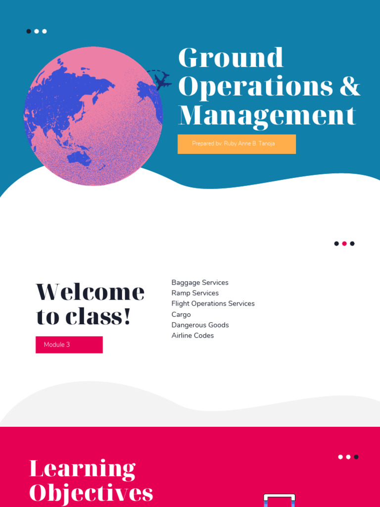 Module 3 Ground Operations & Management | PDF