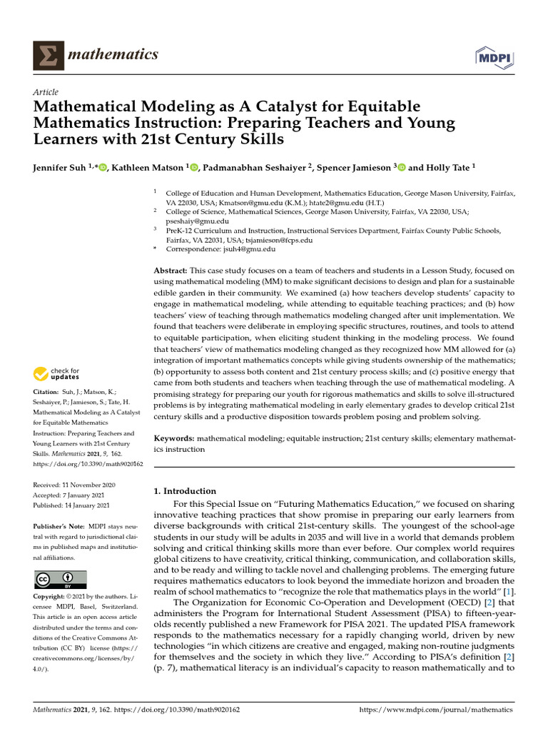 Mathematics 09 00162 v3 | PDF
