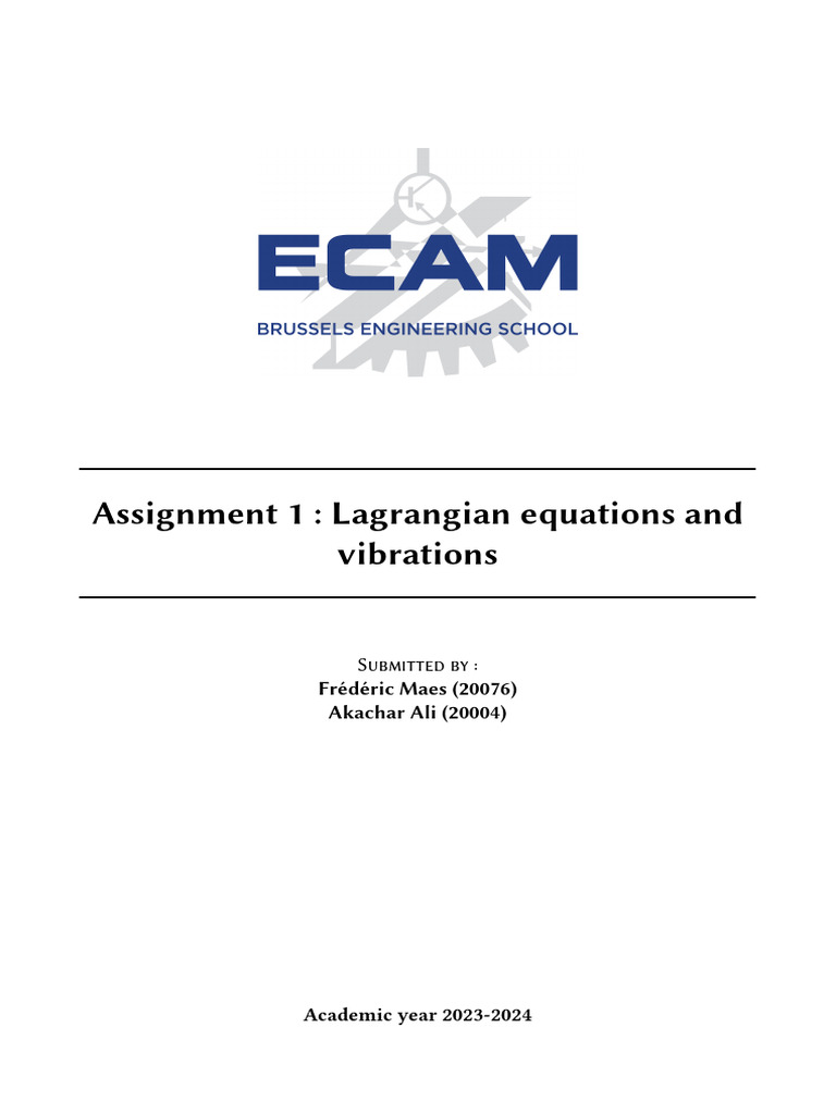 Lagrangian_Mechanics_and_vibrations | PDF