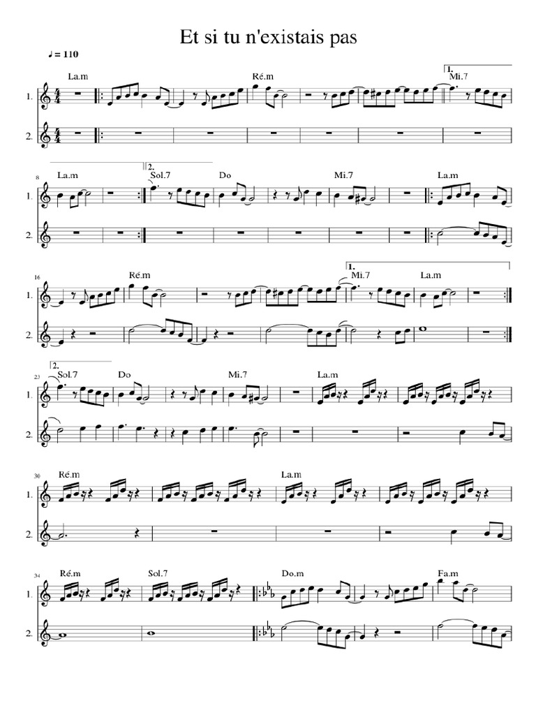 Et Si Tu N'existais Pas | PDF
