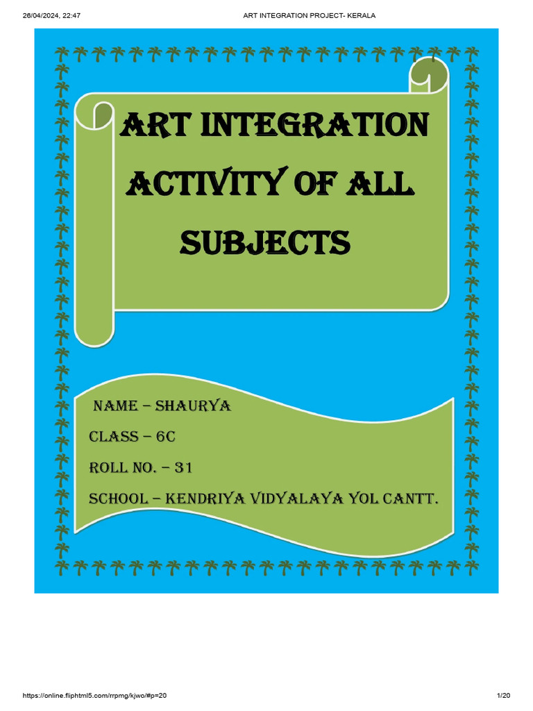 Art Integration Project - Kerala | PDF