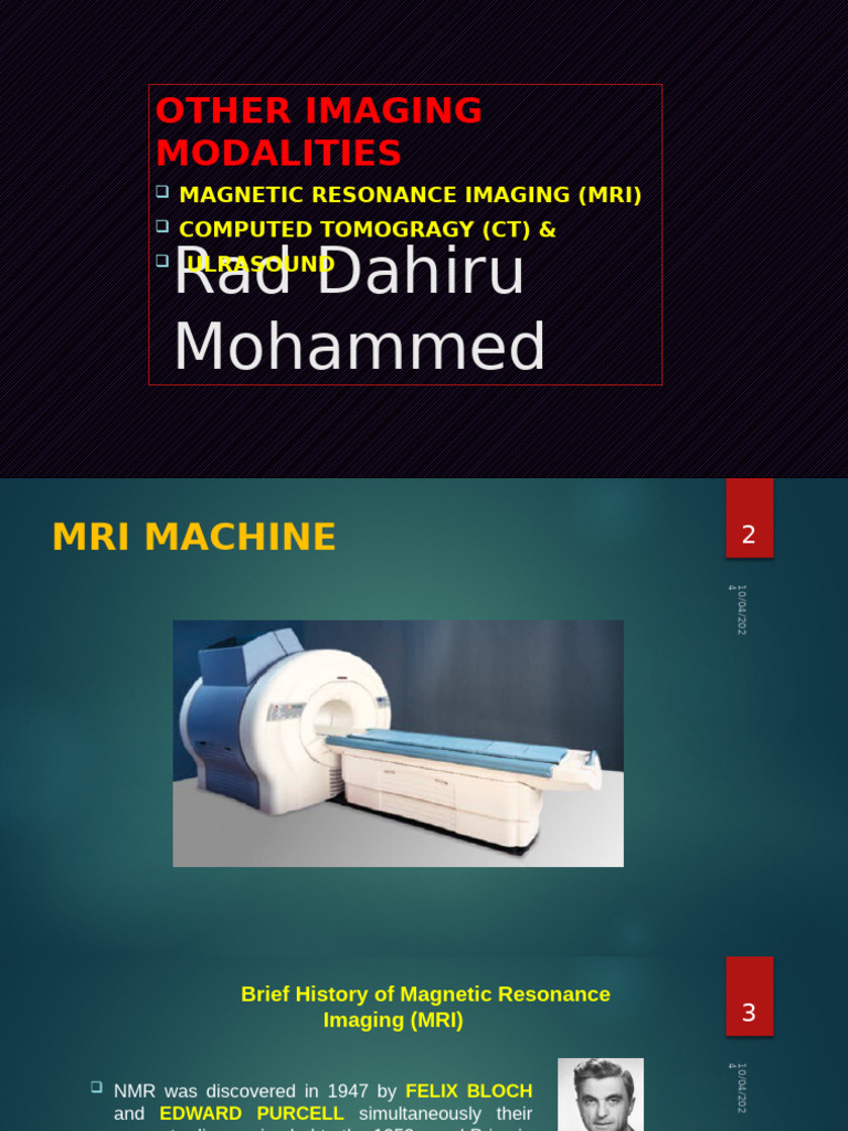 CT & Mri Imaging Modalities | PDF