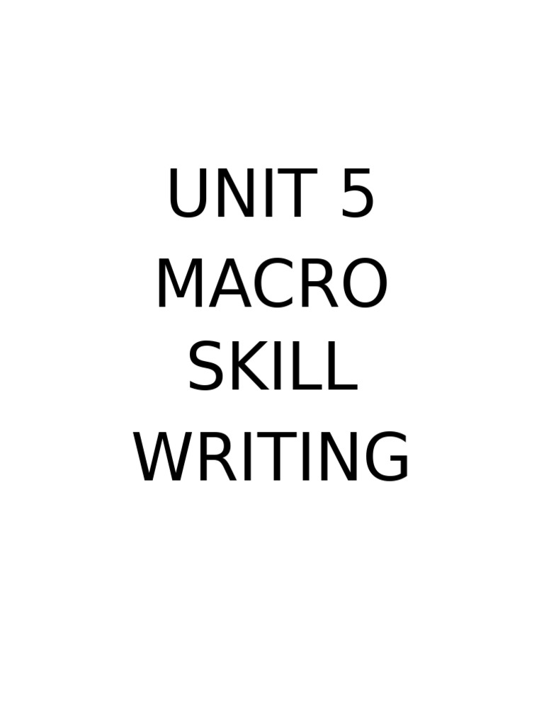 UNIT 5 Writing Final | PDF | Educational Assessment | Career & Growth