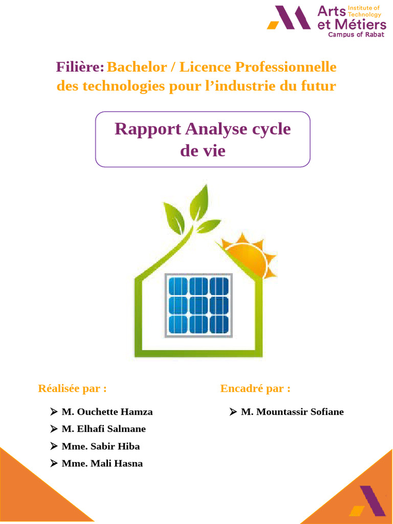 Rapport Analyse Cycle de Vie Final | PDF
