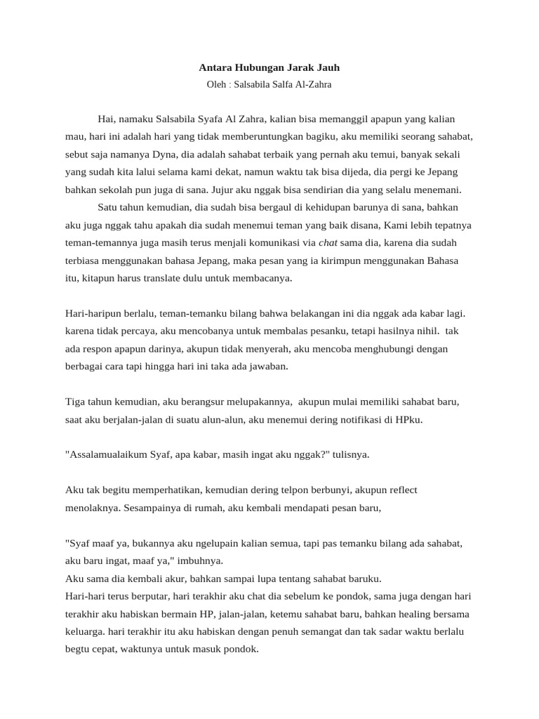 Antara Hubungan Jarak Jauh | PDF