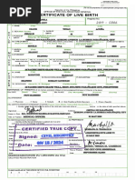 PSA Birth Certificate Sample with QR Code | PDF
