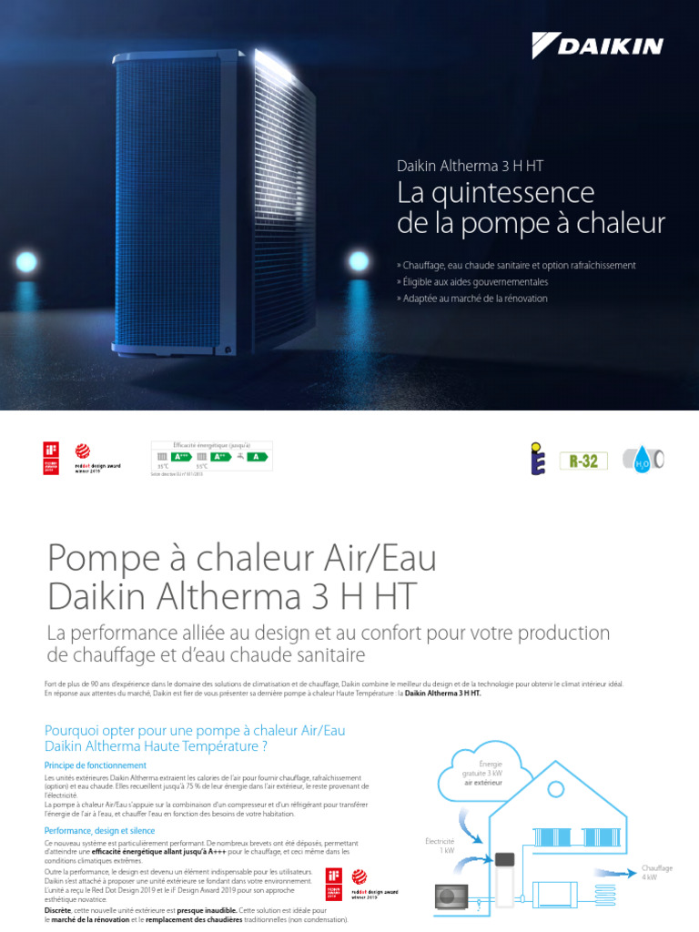 Daikin Altherma Documentation Technique