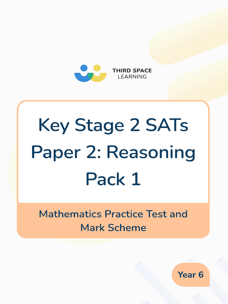 Key Stage 2 SATs Paper 2 - Reasoning Pack 1 | PDF