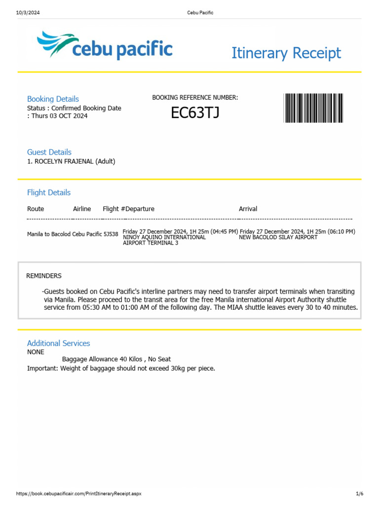 416425513-Cebu-Pacific-pdf - PDF 20241003 222809 0000 | PDF