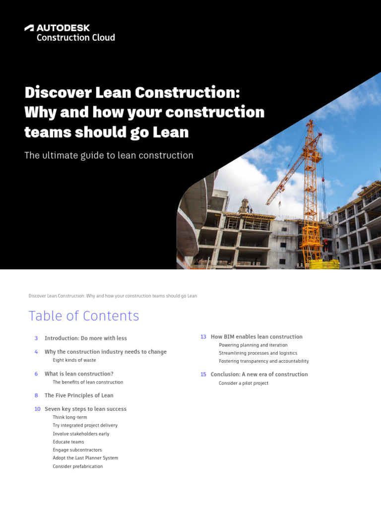 Lean Construction International by Autodesk | PDF