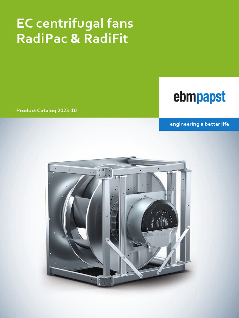 Product Catalog EC Centrifugal Fans RadiPac 2 RadiFit Edition 2023 10 | PDF