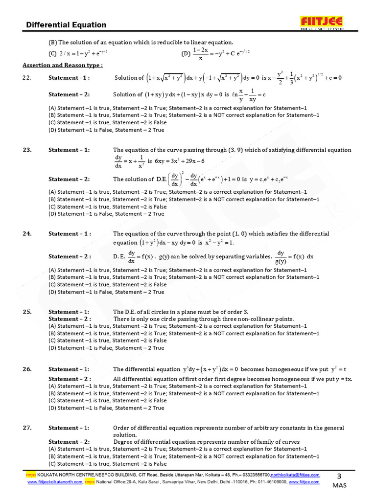 Differential Equation-ADVANCE-1-3 | PDF
