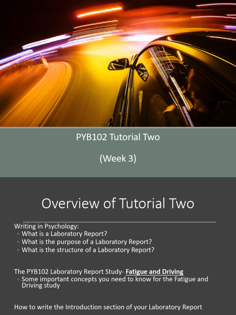 Tutorial Two (Week 3) Slides - Student Version | PDF
