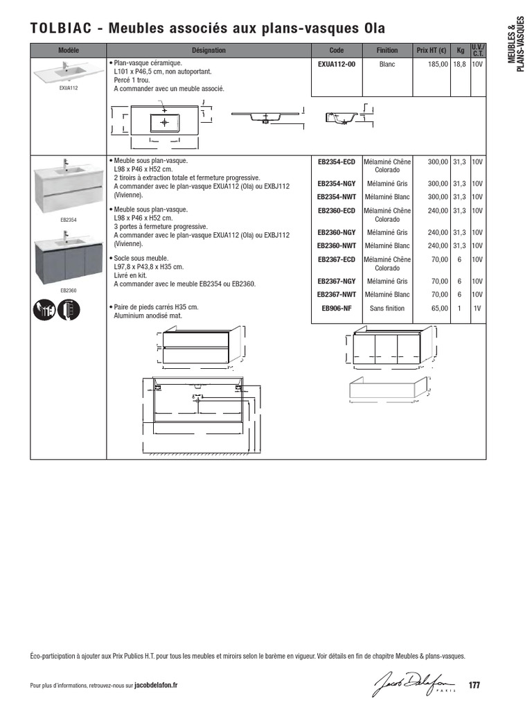 JD - Selection - Meuble Vasque | PDF