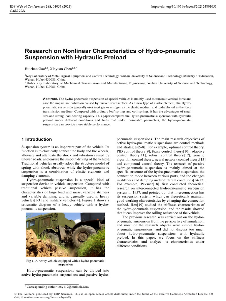 Hydraulic Preload | PDF