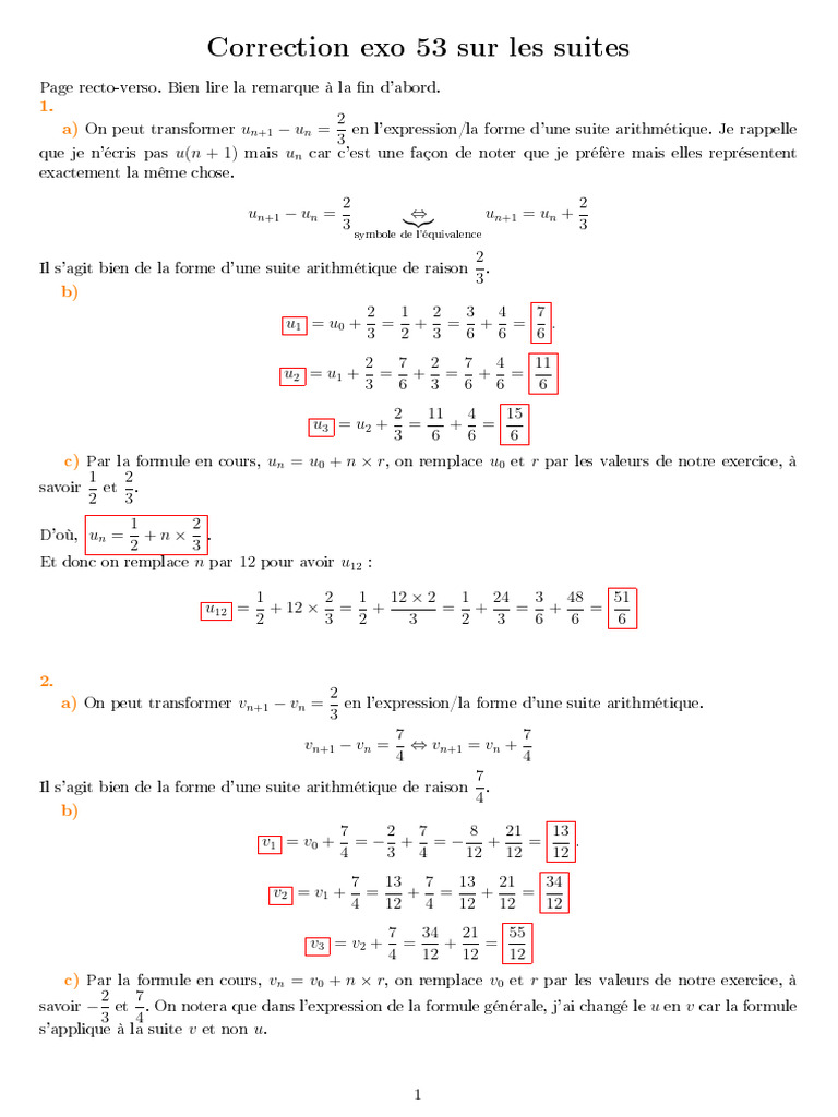 Ex 53 Suites Correction | PDF