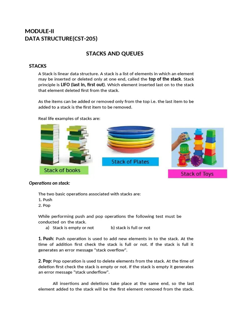 DATA STRUCTURE_MODULE-2_(CST-205) | PDF