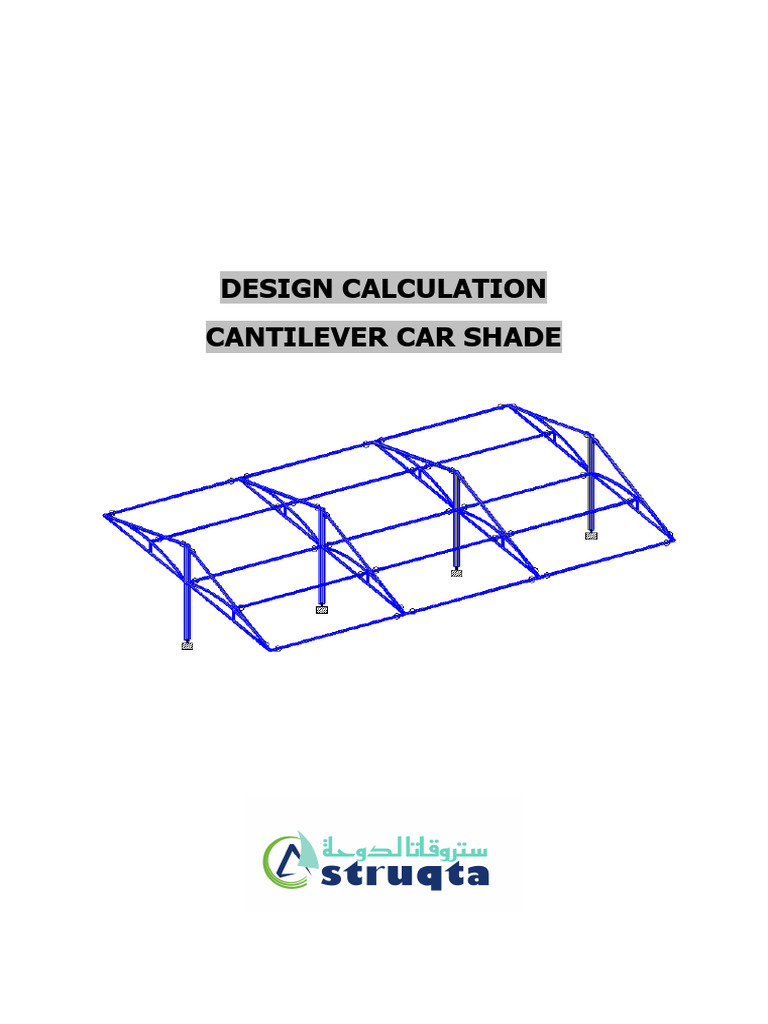 Design Report Cantilver Car Shade (1) | PDF