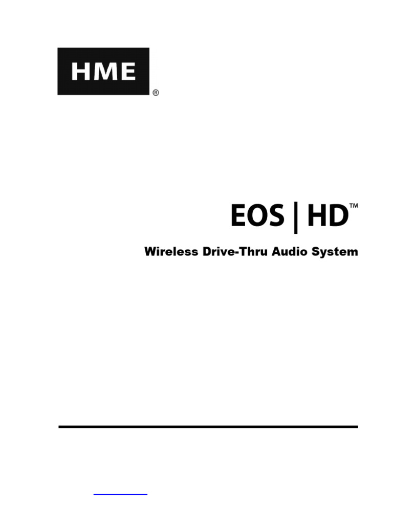 EOS HD Operating Manual | PDF