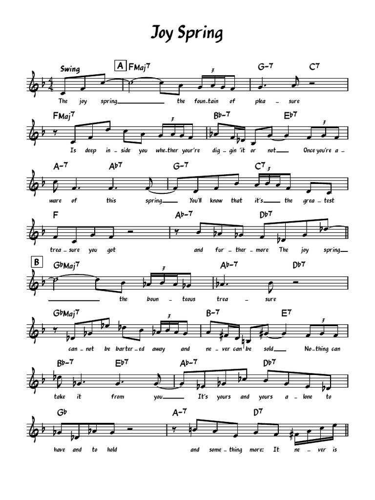 Joy Spring | PDF
