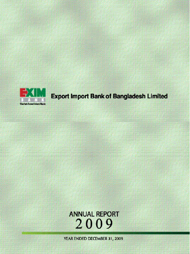 Annual Report 2009 EXIM Bank | PDF