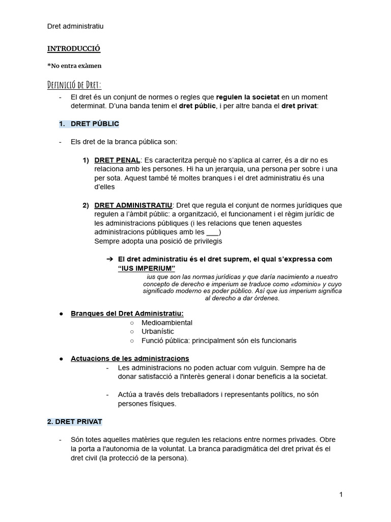 T.1-3 - Dret Dministratiu | PDF