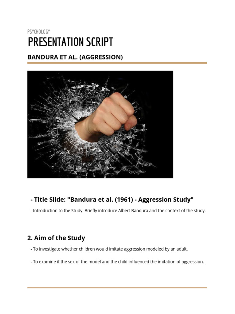 Bandura Et Al. | PDF