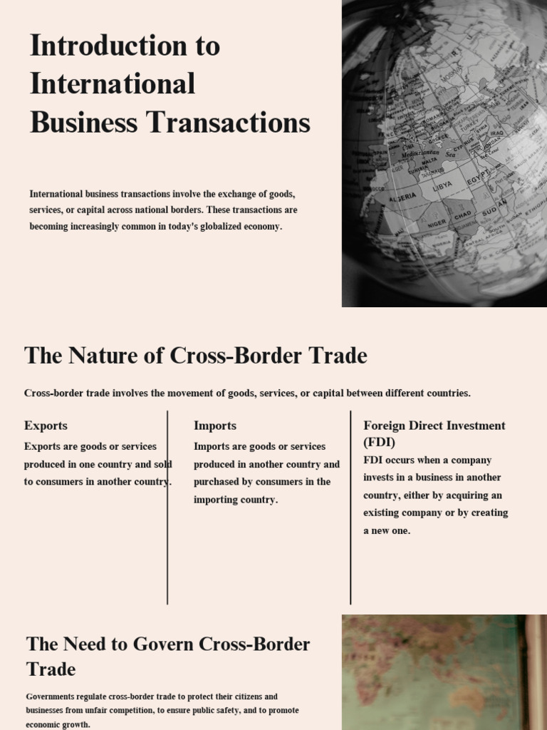 Introduction to International Business Transactions.pptx 2 | PDF