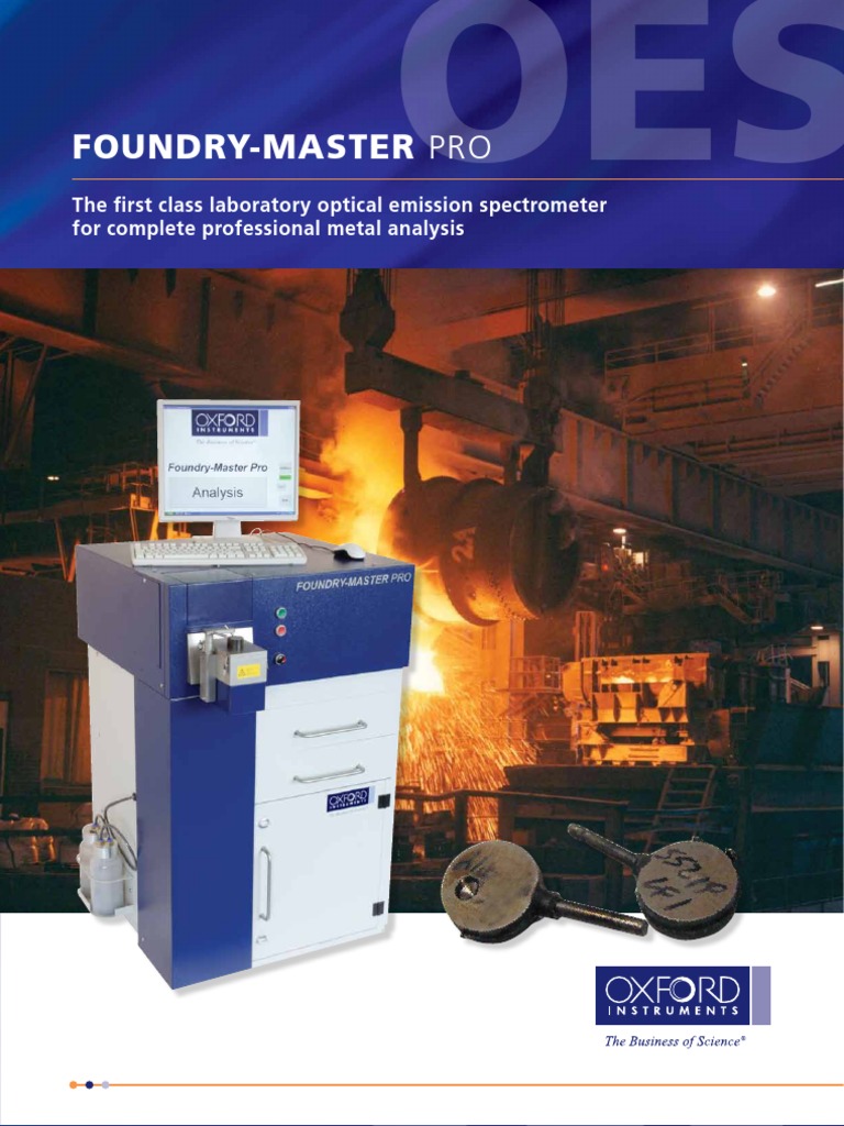 Foundry-Master Pro Brochure | PDF | Calibration | Reliability Engineering