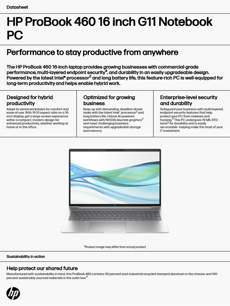 HP Probook 460 G11 c08953477 | PDF