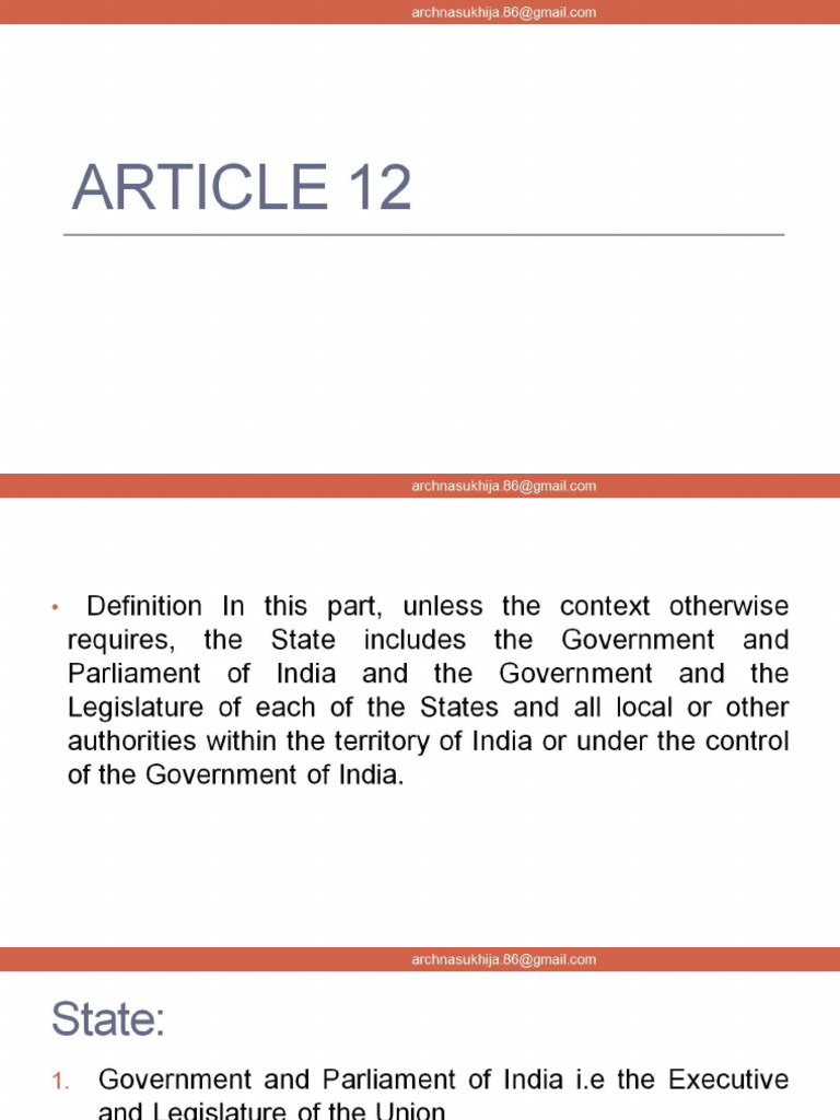 Article 12 Consti | PDF