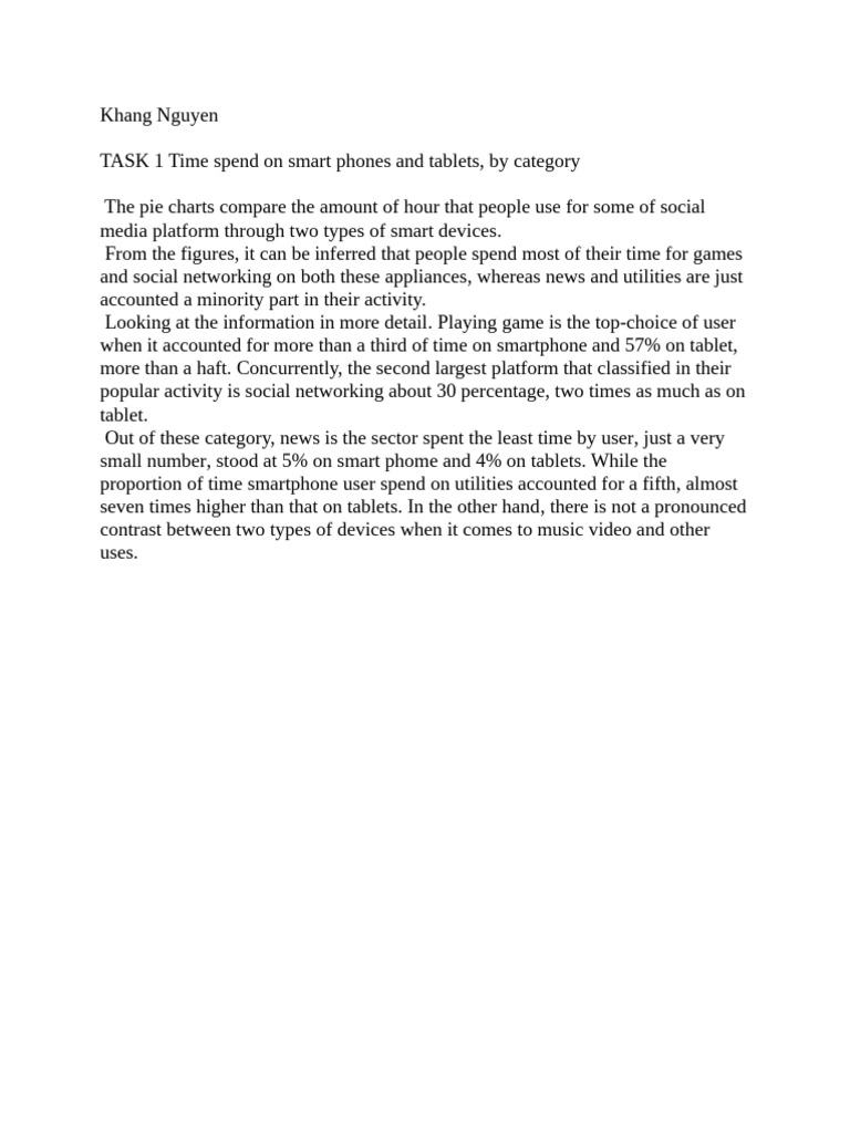 Writing Task 1 Assignment | PDF