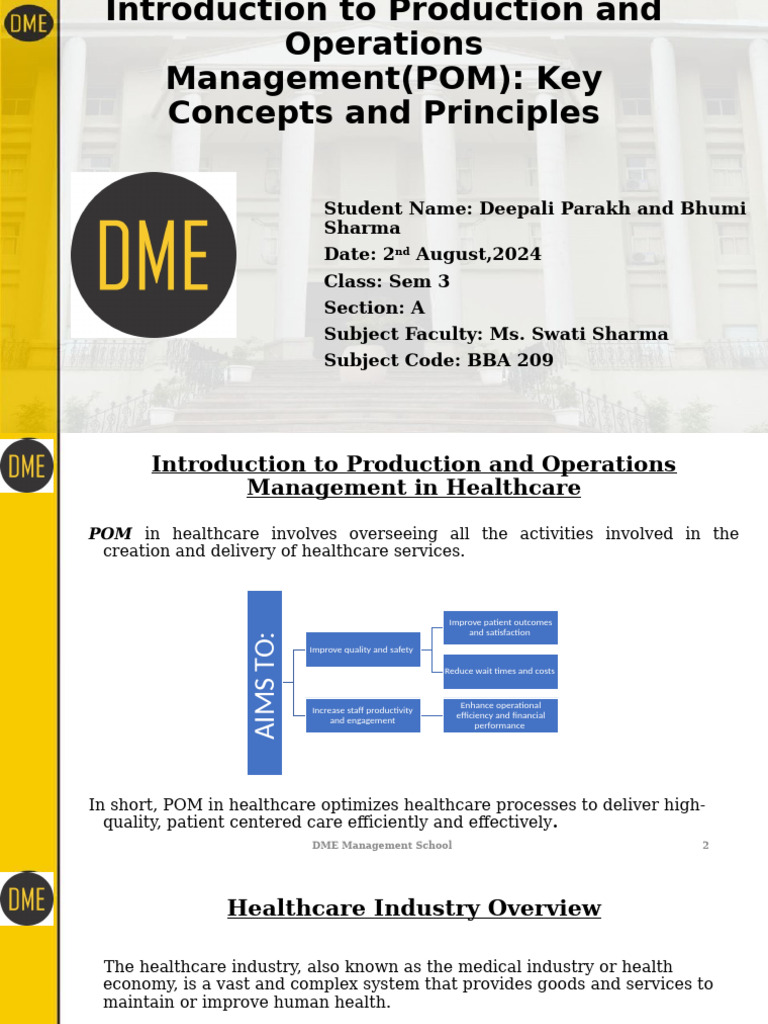 POM Presentation | PDF