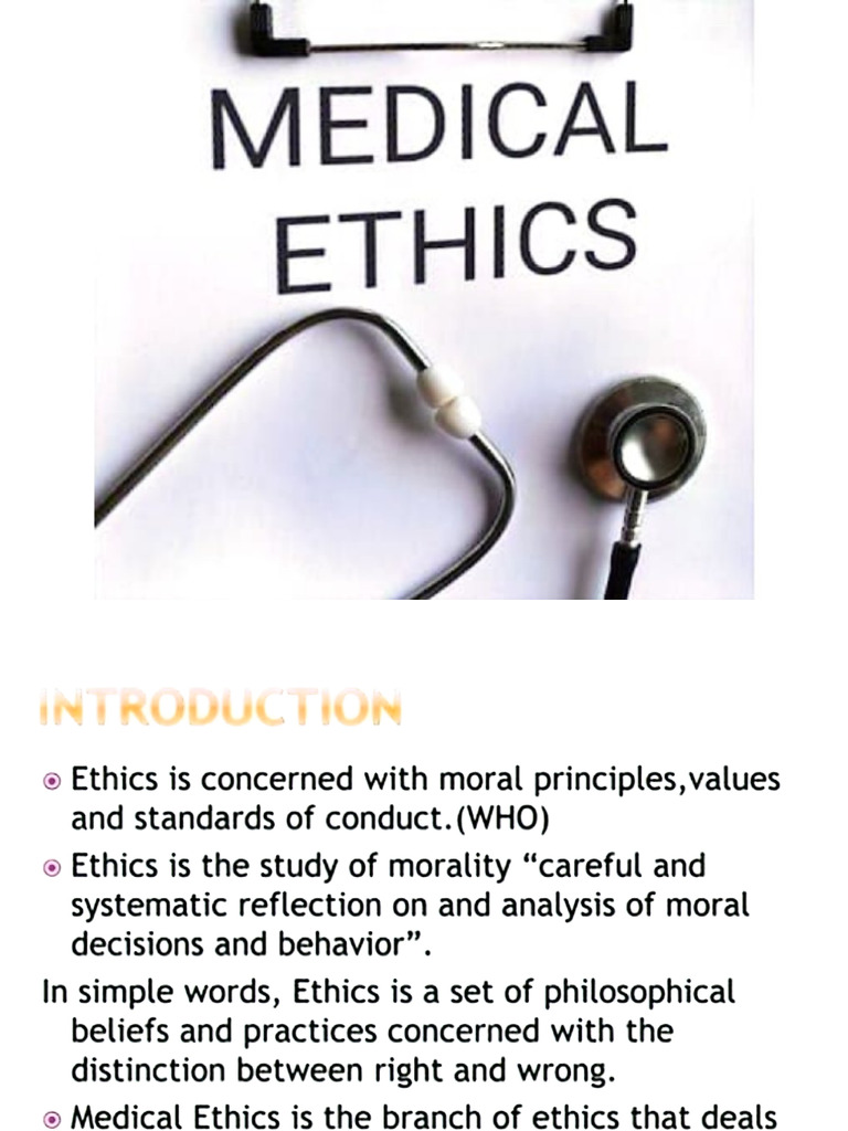 Bs - Presentation Medical Ethics | PDF