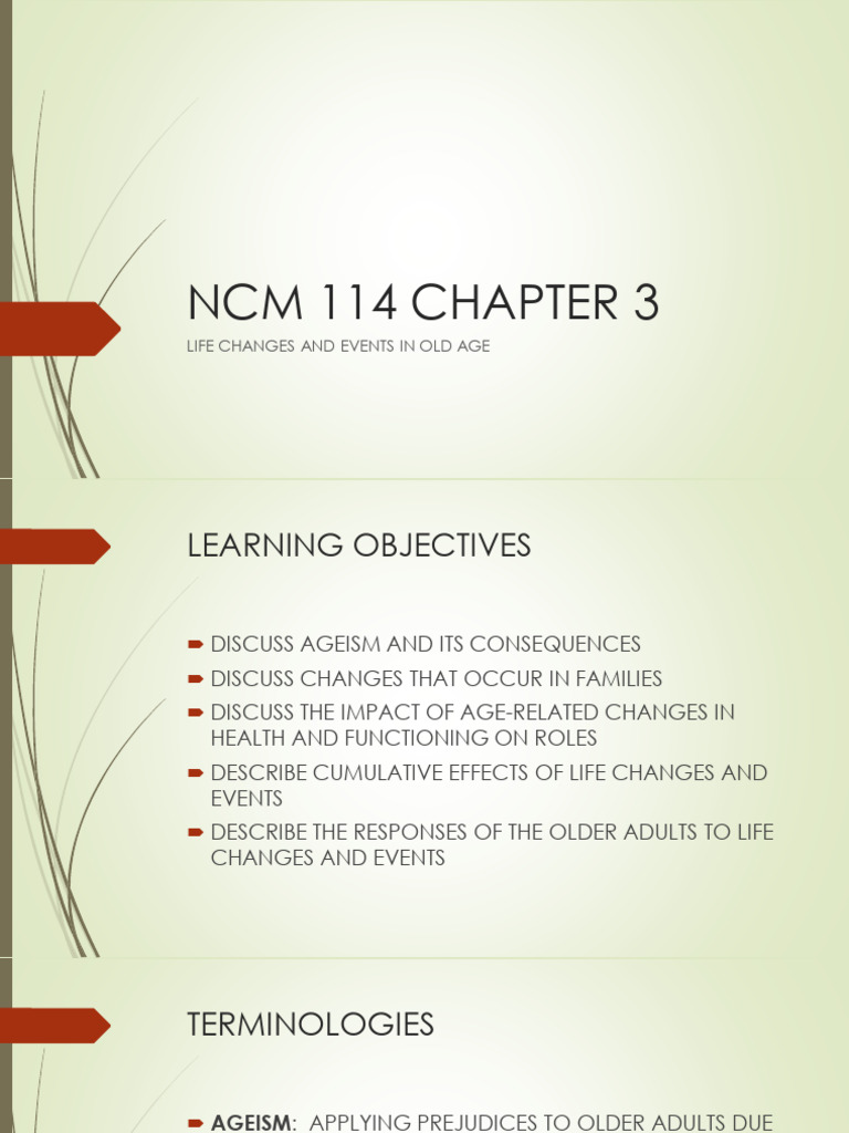 NCM 114 Chapter 3 & 4 | PDF