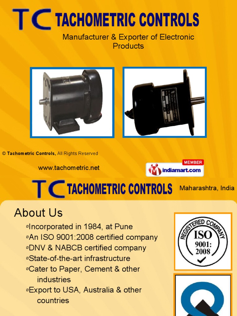 Tachometric Controls Maharashtra India | PDF