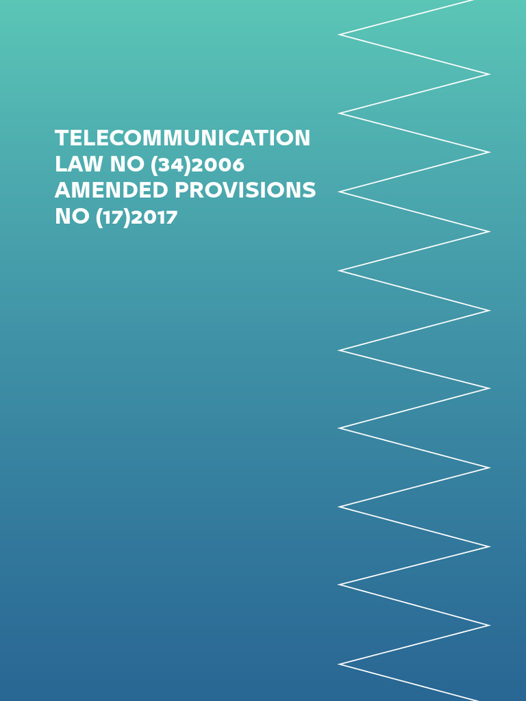 Telecommunications Law - English | PDF