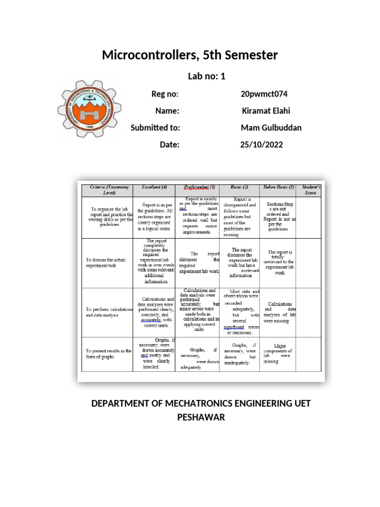 Microcontrollers | PDF