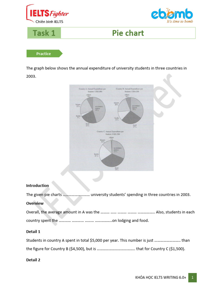 Task 1 Pie Chart Lesson 4 | PDF