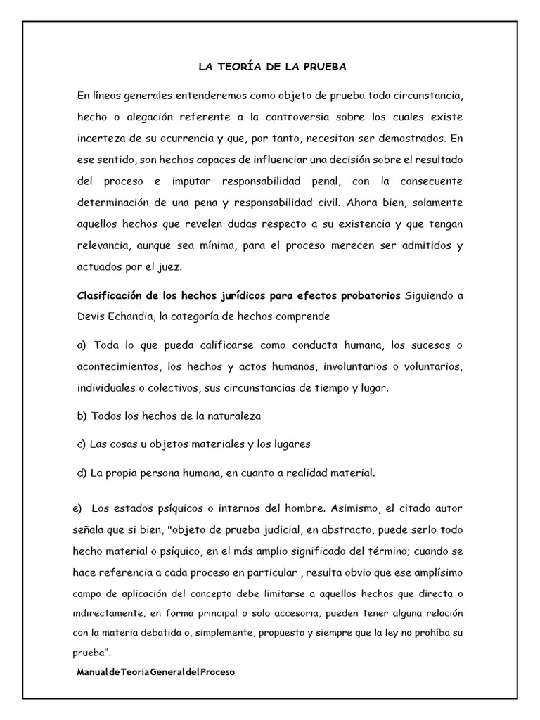 S12 - Material Complementario - Teoría de La Prueba y Principios de La ...