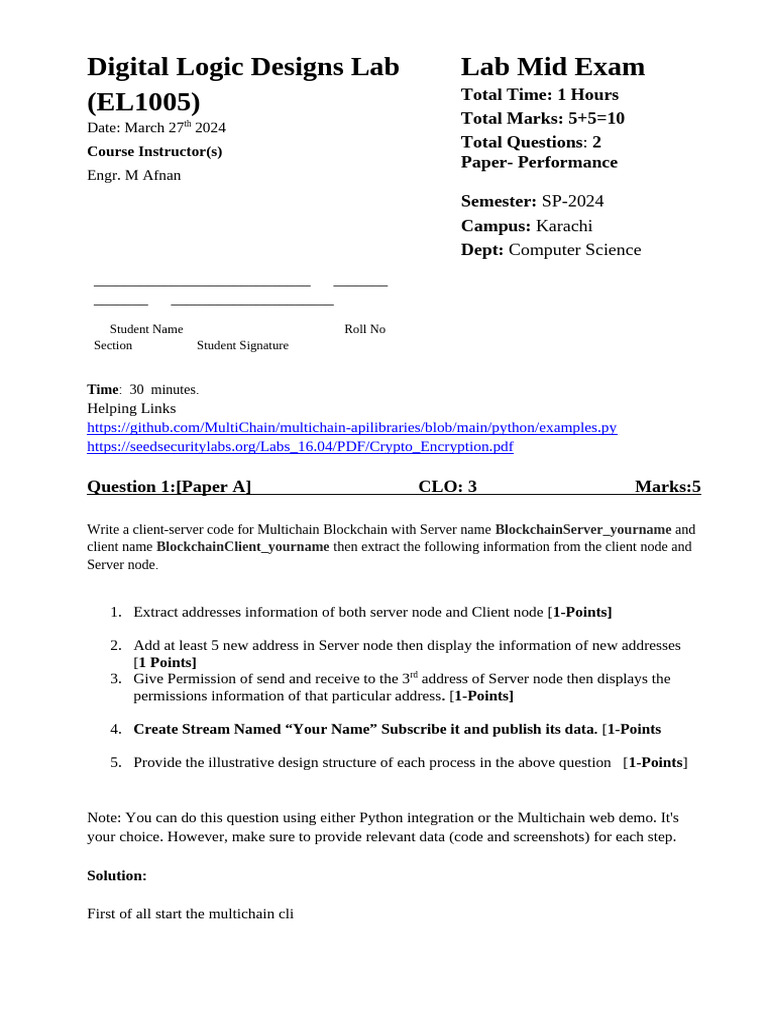 Sample Paper NSB | PDF