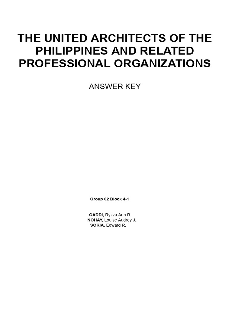 Group 2 - Arp Answer Key | PDF