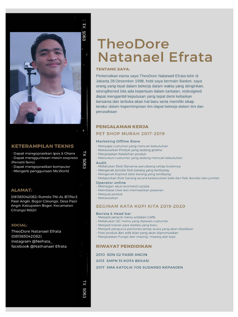 CV. TheoDore Natanael Efrata | PDF