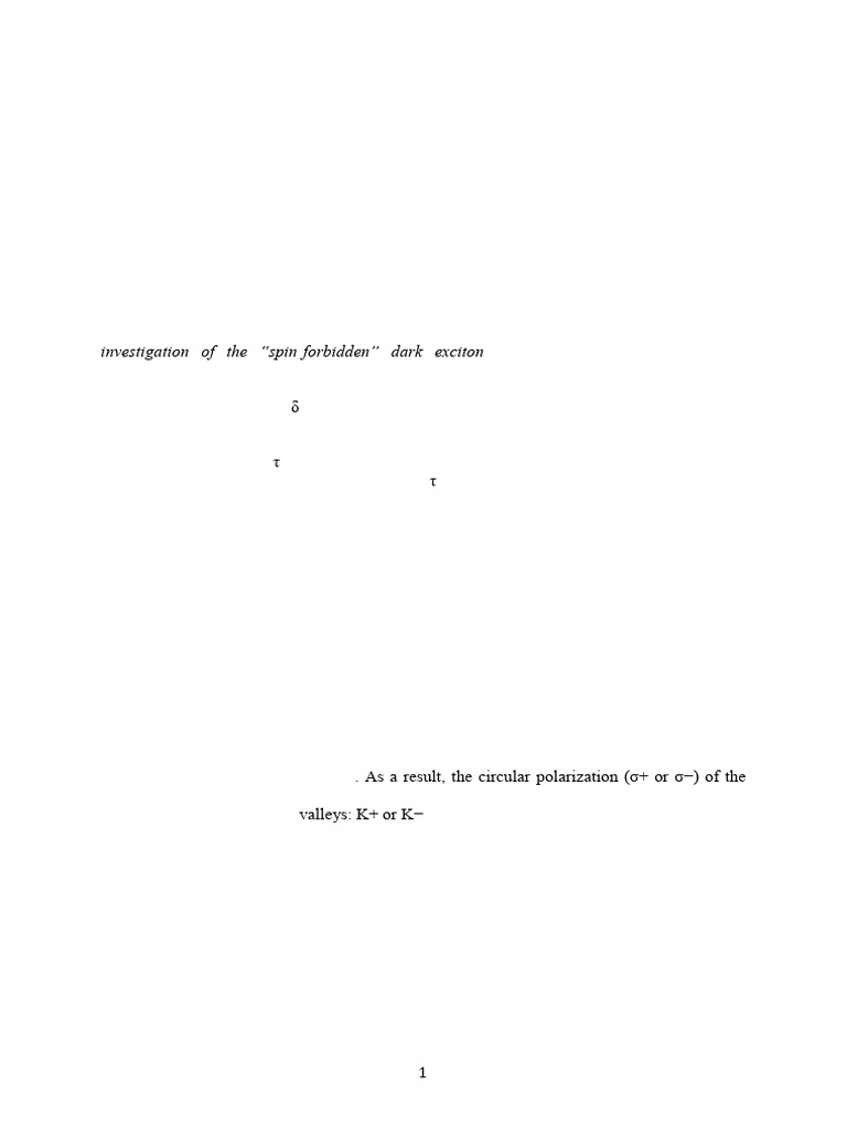 (2017) C.robert Et Al - Fine Structure and Lifetime of Dark Excitons in ...